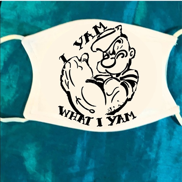 AnKPretties | Accessories | Made2order Popeye Face Mask | Poshmark